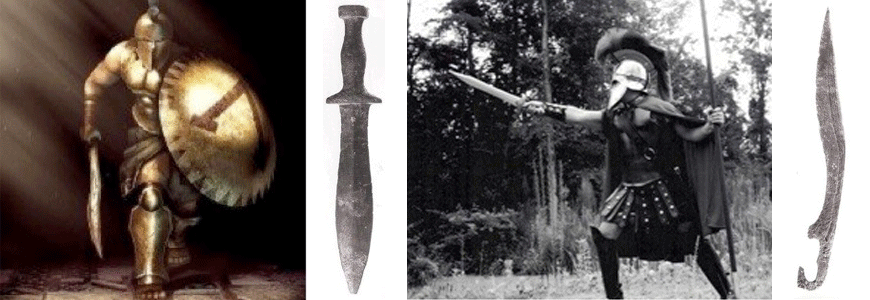 Ancient Spartan Weapons